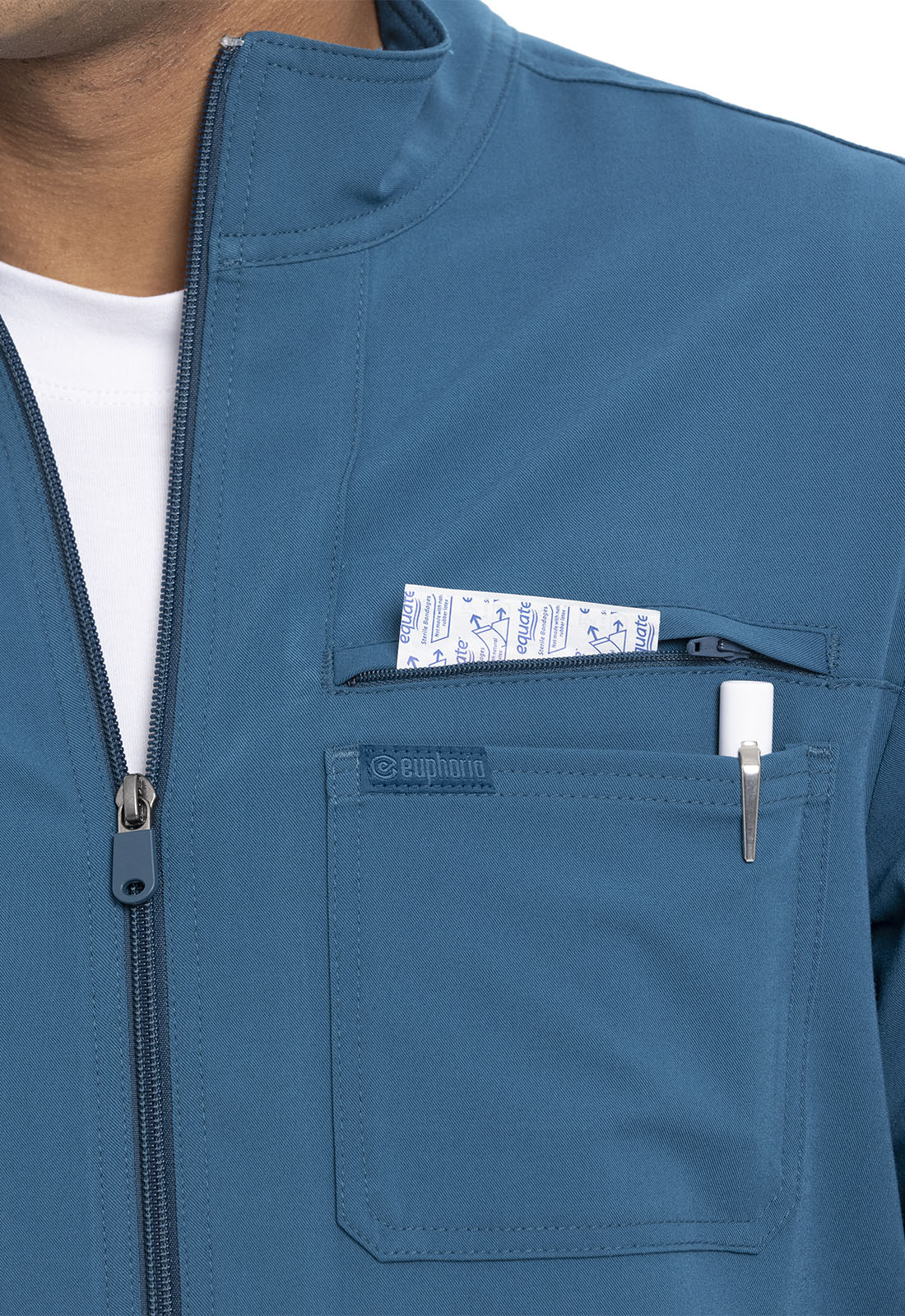 Cherokee Euphoria Men’s Zip Up Jacket #CK395A – New Waves Scrubs